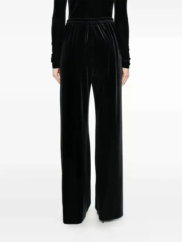 AMAZUIN Wide-leg High-waisted Velvet Trousers