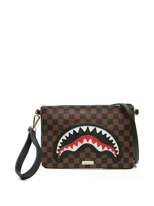 SPRAYGROUND Sharks In Paris Clutch - Brown