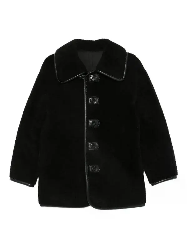 LOW CLASSIC Button-fastening Teddy Jacket