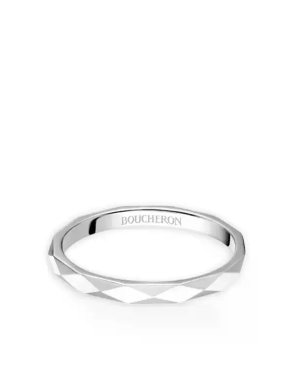 Boucheron Small Facette Ring - Silver