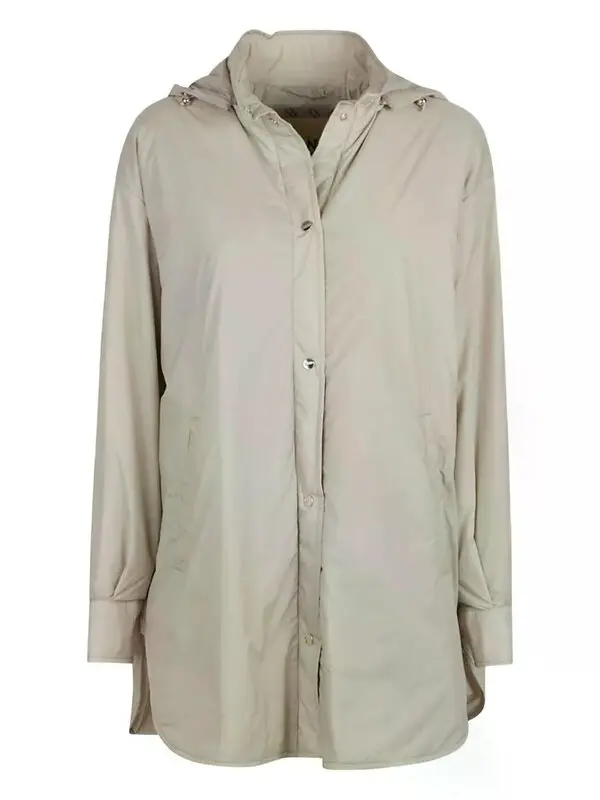 Herno Hooded Button-fastening Jacket