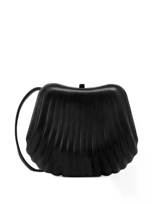 LEMAIRE Carlos Bag In Molded Leather - Black