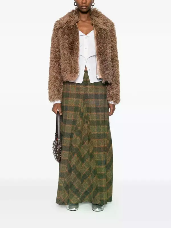STAND STUDIO Faux-shearling Cropped Jacket
