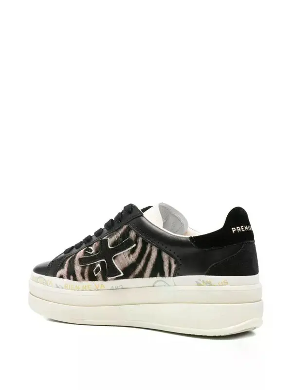 Premiata Claudia Zebra-print Platform Sneakers