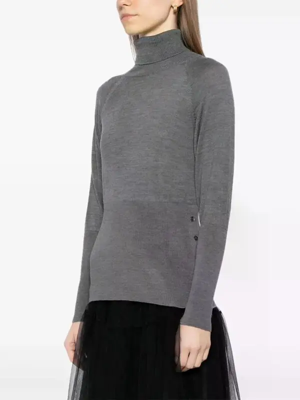 Simone Rocha Fitted High-neck Top - Grey