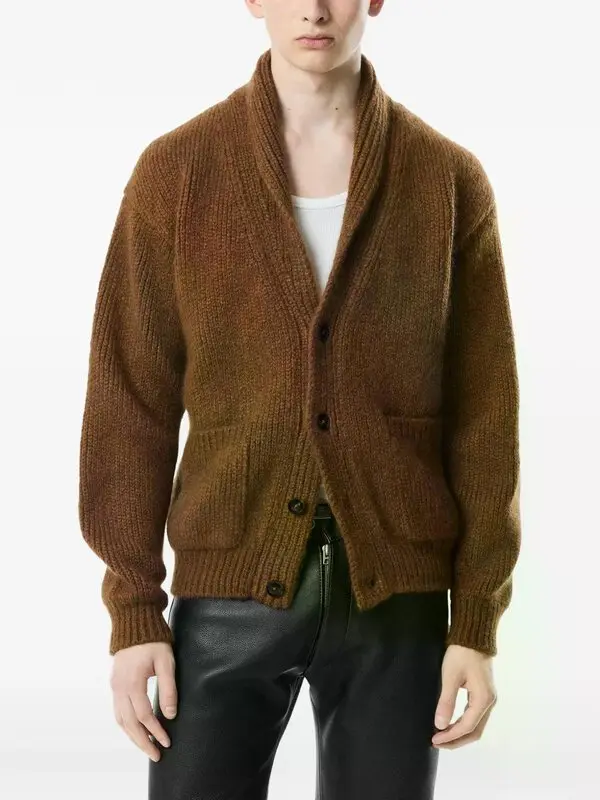 TOM FORD Cashmere Shawl-collar Cardigan - Brown