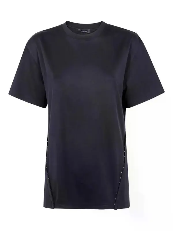 MUGLER Metallic-detail Cotton T-shirt