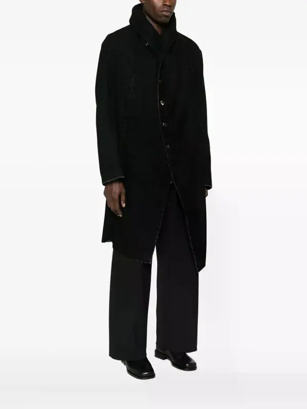 Masnada Hooded Button-fastening Coat
