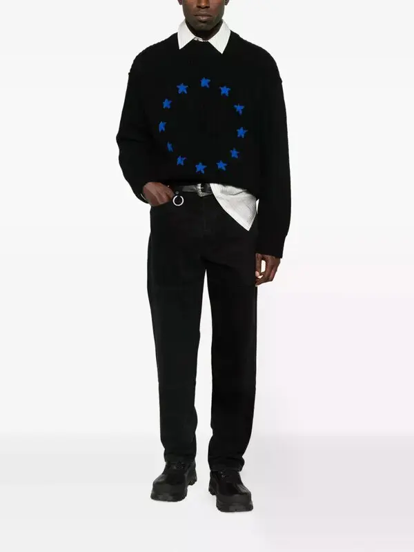 Études Studio Europa Ribbed Star-embellished Sweater