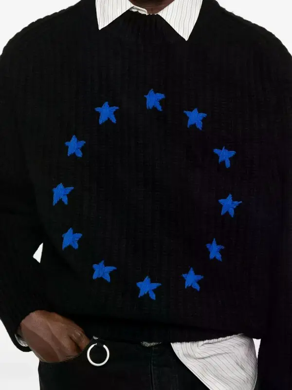 Études Studio Europa Ribbed Star-embellished Sweater