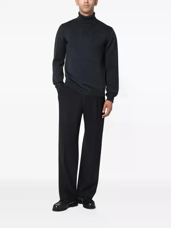 ROBERTO COLLINA Turtleneck Ribbed Sweater