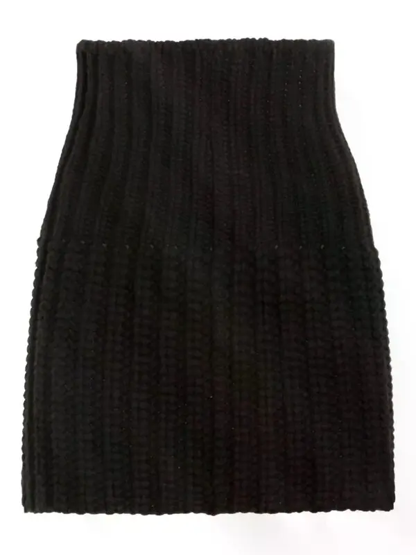 Dolce & Gabbana Ribbed-knit Mini Skirt