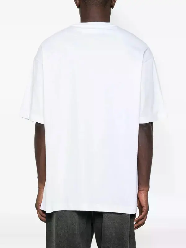 Versace Vertical-logo T-shirt