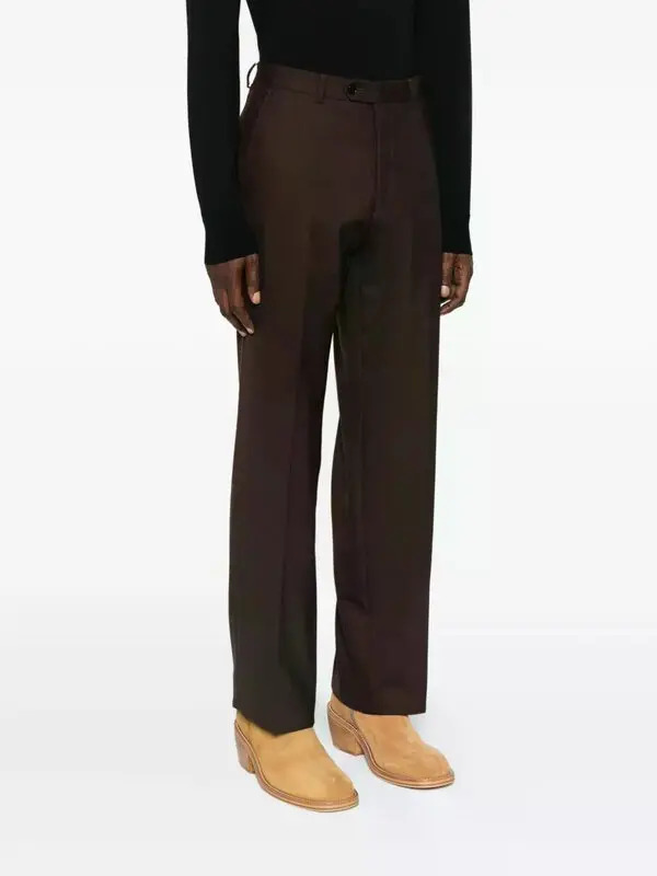 SUNFLOWER Flat-front Trousers - Brown