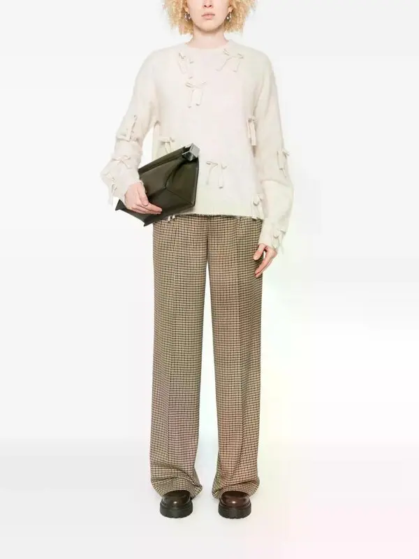 ANIYE BY Bow-embellished Sweater - Neutrals
