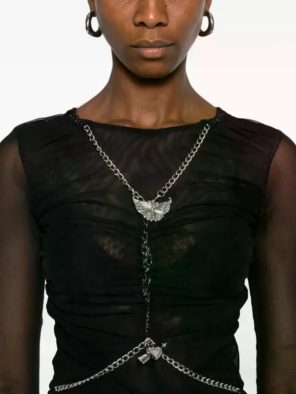 CHOPOVA LOWENA Chain-embellished Top