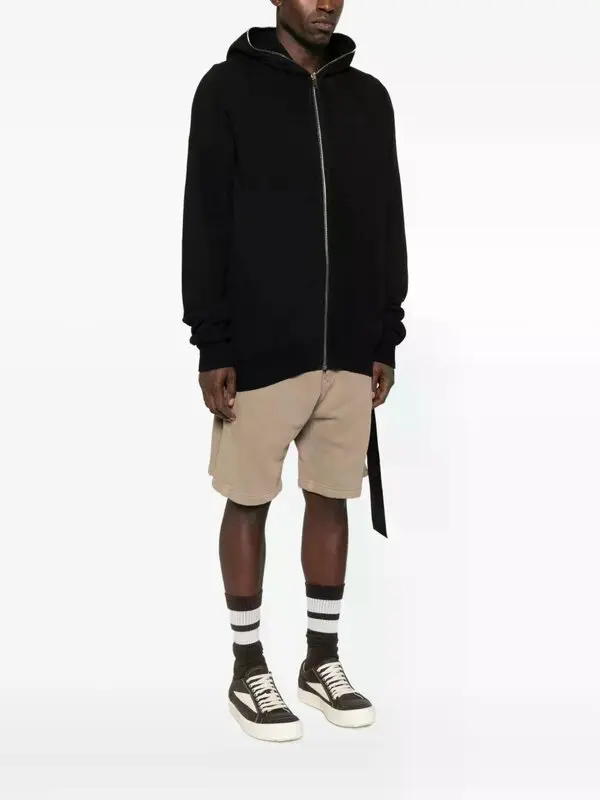 Rick Owens Gimp Zip-up Cotton Hoodie