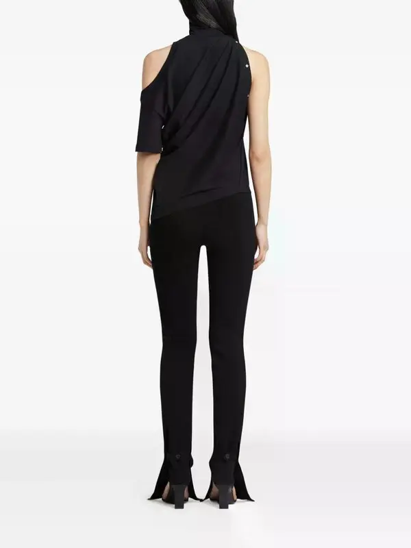 COURREGES Bootcut Interlock Trousers - Black