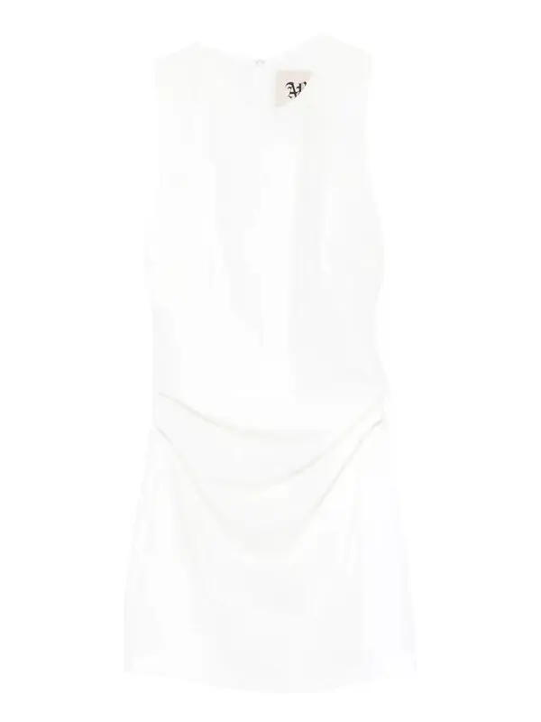 ANIYE BY Sleeveless Draped Mini Dress - White