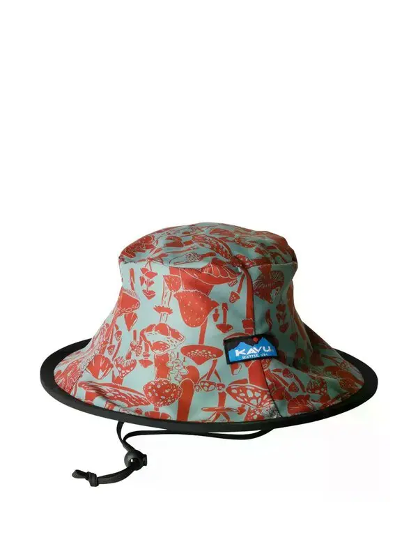 KAVU Mushroom Print Bucket Hat - Green