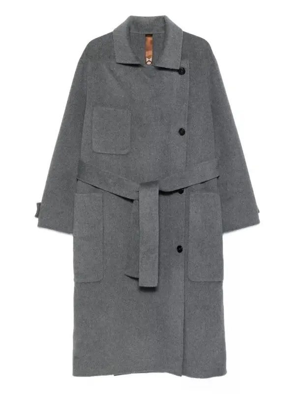 GLOX Belted Patch-pocket Coat