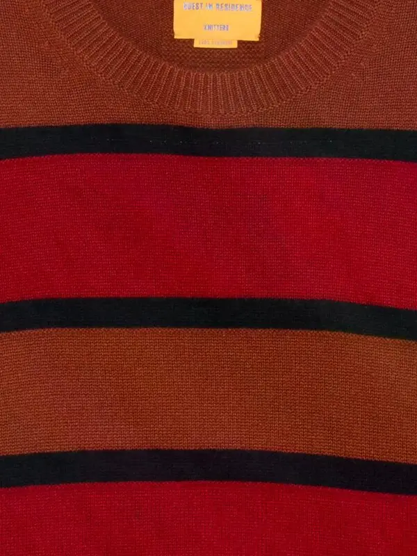 Guest In Residence Striped Sweater - Brown
