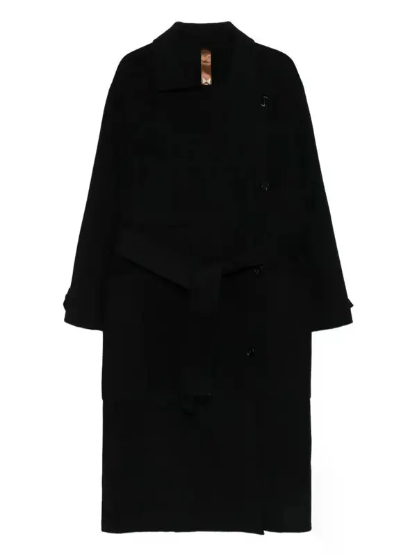 GLOX Belted Patch-pocket Coat