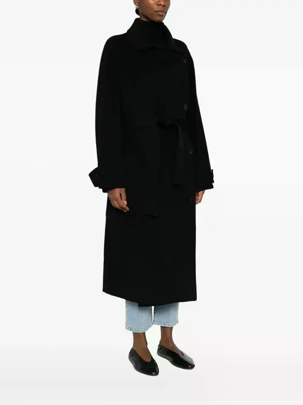 GLOX Belted Patch-pocket Coat