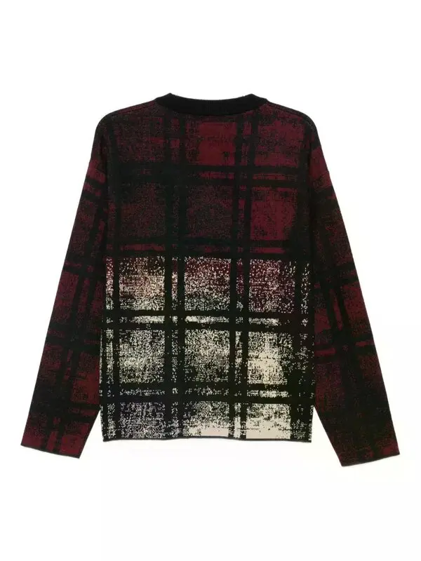 RASSVET Checked Crew-neck Sweater