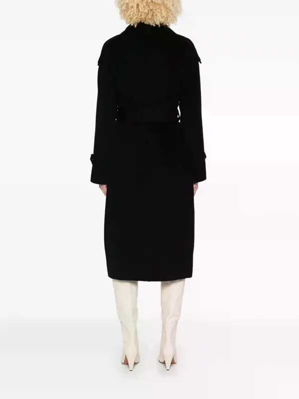 GLOX Belted Long-sleeve Coat