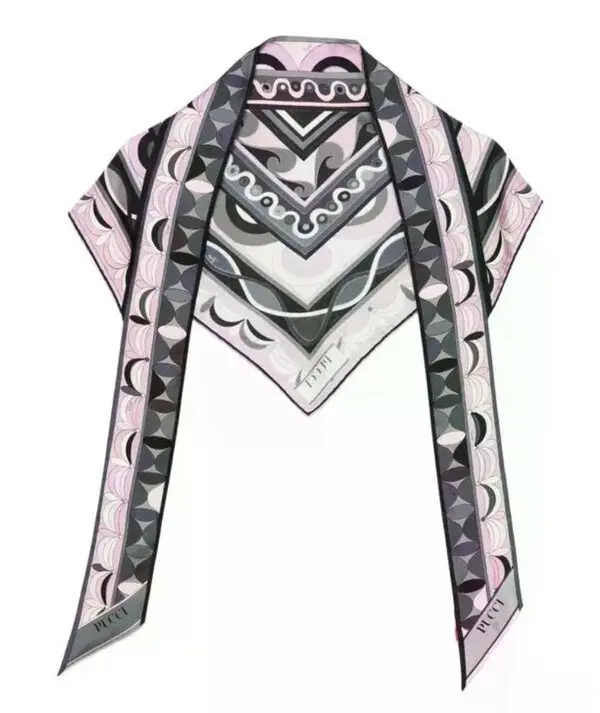 Emilio Pucci Printed Silk Scarf - Pink
