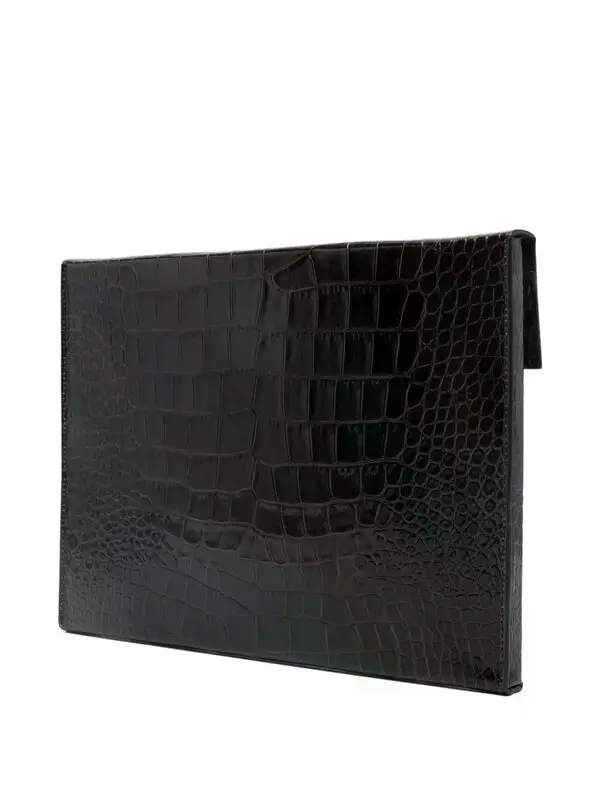 TOM FORD Crocodile-embossed Briefcase
