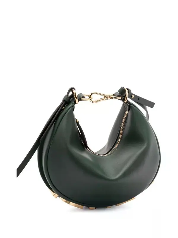 Fendi Mini Graphy Crescent-shaped Crossbody Bag