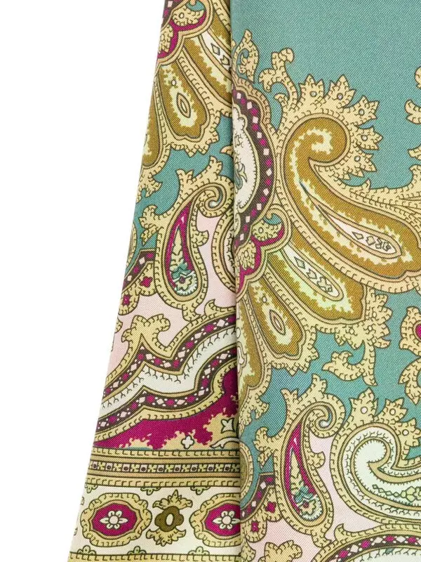 ALEMAIS Paisley-patterned Silk Scarf