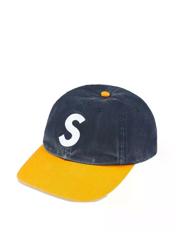 Supreme Pigment-coated Two-tone S Logo Cap - Blue