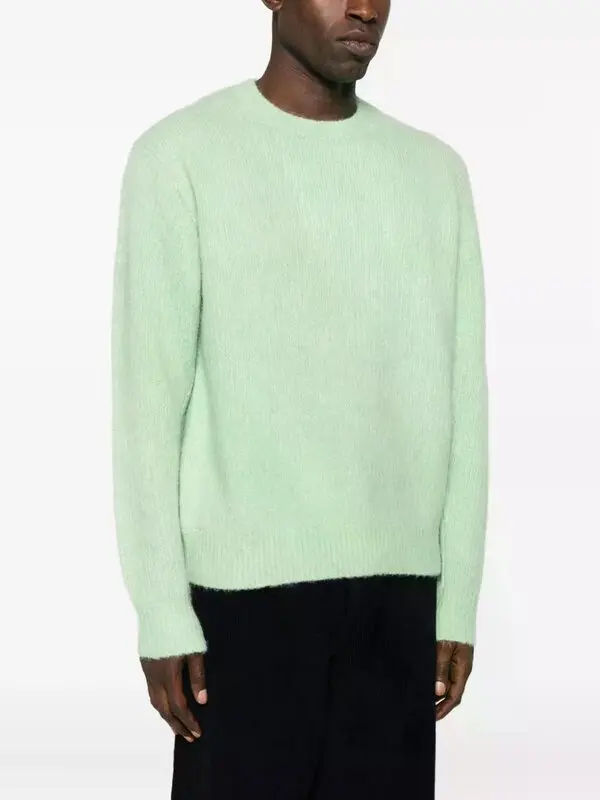 SUNFLOWER Ribbed Crew-neck Sweater - Green