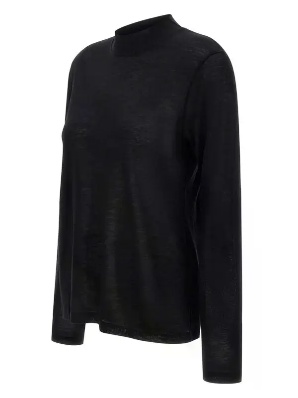 Filippa K Lyocell-cashmere Blend Mock-neck T-shirt