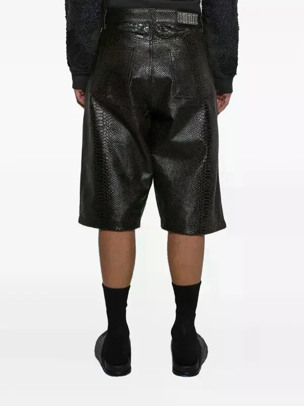 EARTHLING VIP Snakeskin-effect Shorts