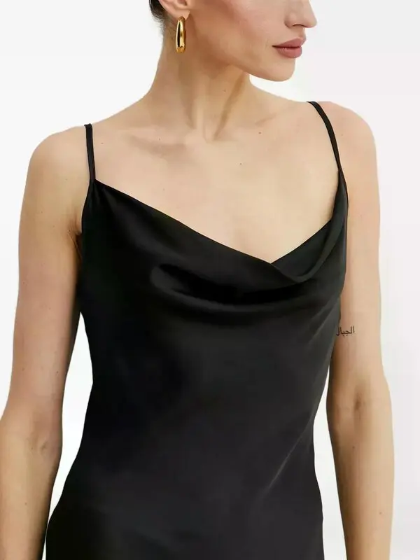 Guess Cowl-neck Slip Dress - Black
