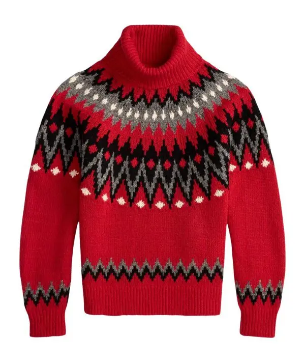Polo Ralph Lauren Fair Isle-knit Roll-neck Sweater - Red