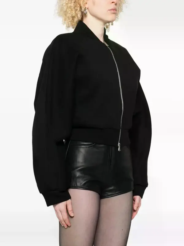 AMAZUIN Zip-front Cropped Jacket