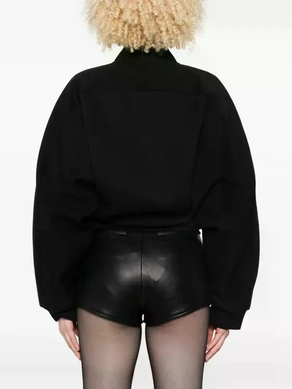 AMAZUIN Zip-front Cropped Jacket