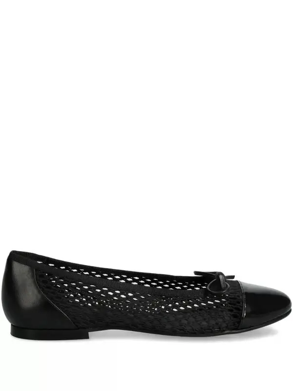 BILLI BI Mesh-panels Cap-toe Ballerina Flats