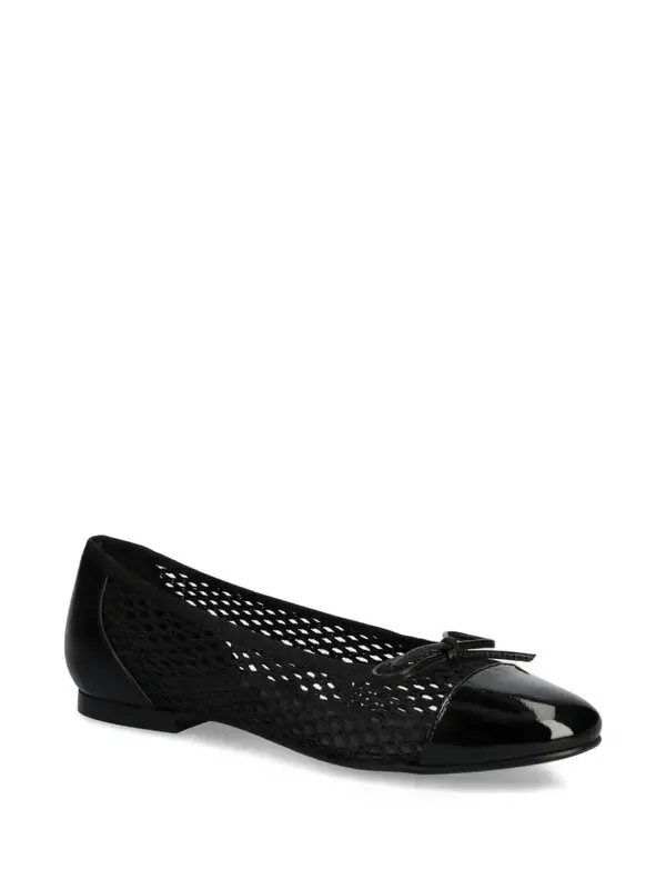 BILLI BI Mesh-panels Cap-toe Ballerina Flats