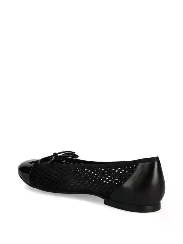 BILLI BI Mesh-panels Cap-toe Ballerina Flats