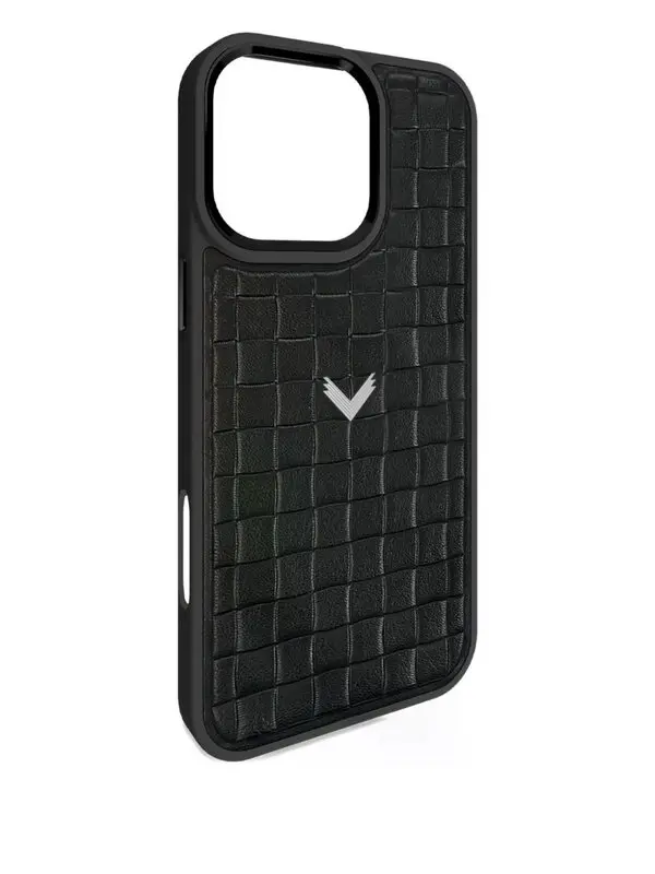 VELANTE Leather Iphone 16 Pro Max Phone Case - Black
