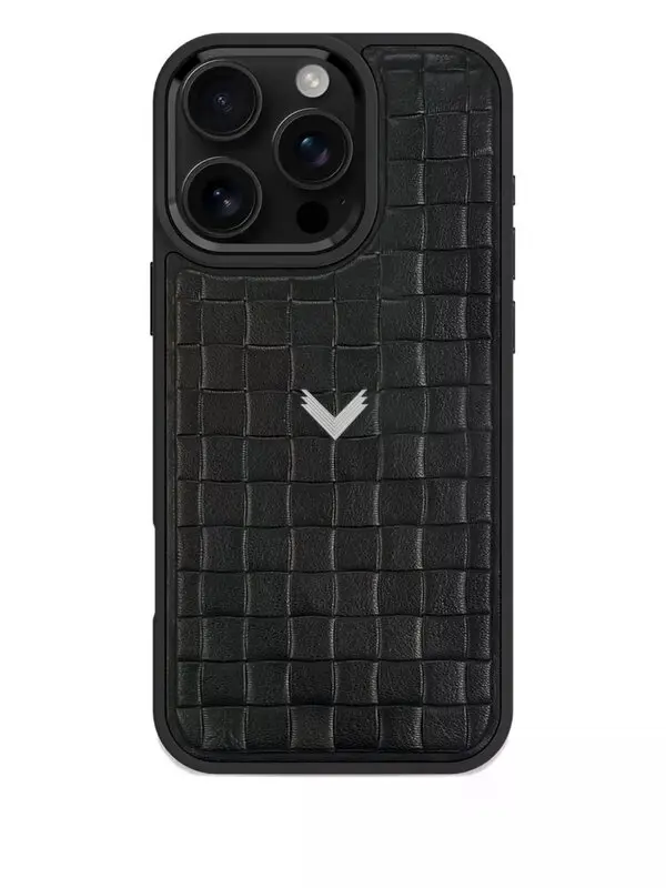 VELANTE Leather Iphone 16 Pro Max Phone Case - Black