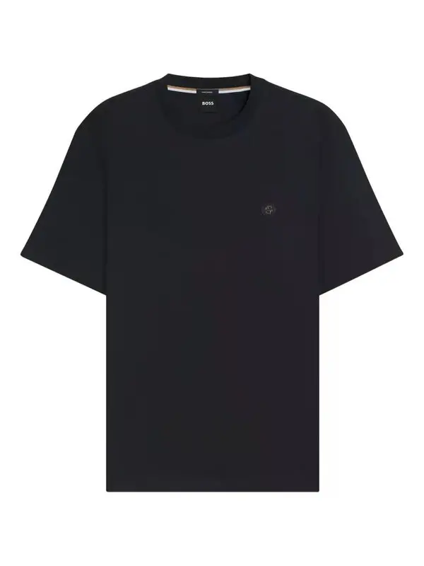 BOSS Double B-plaque Cotton T-shirt - Black