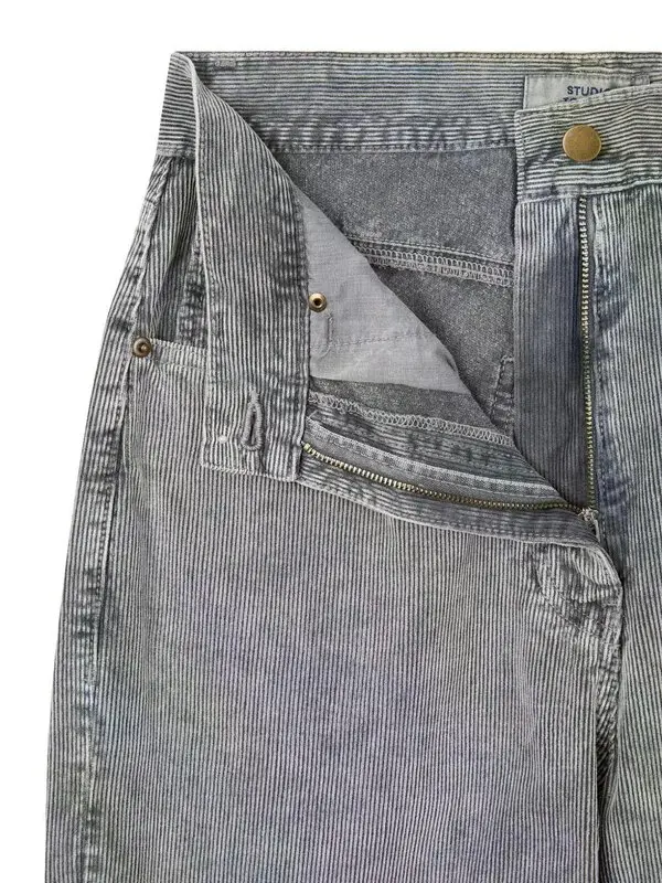 STUDIO TOMBOY Corduroy Wide-leg Jeans - Grey