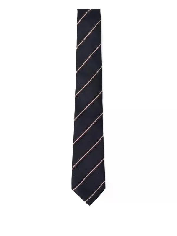 Giorgio Armani Regimental Striped Tie - Blue
